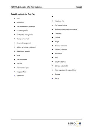PEPPOL Test Guidelines | PDF