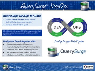 TestGuild and QuerySurge Presentation -DevOps for Data Testing | PPT