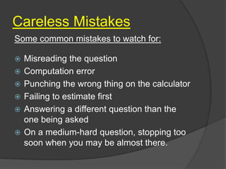 Test help for SAT mathematics | PPTX