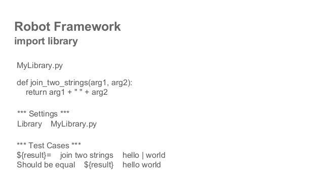 Appium & Robot Framework