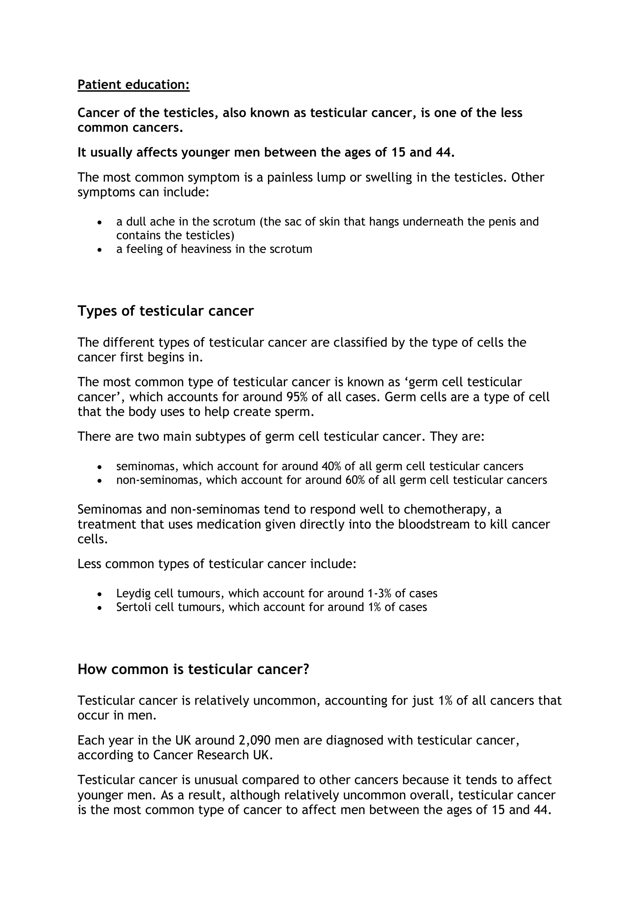 Testicular Cancer Pdf