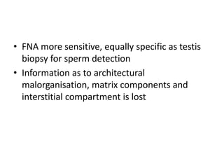 Testicular biopsy | PPTX