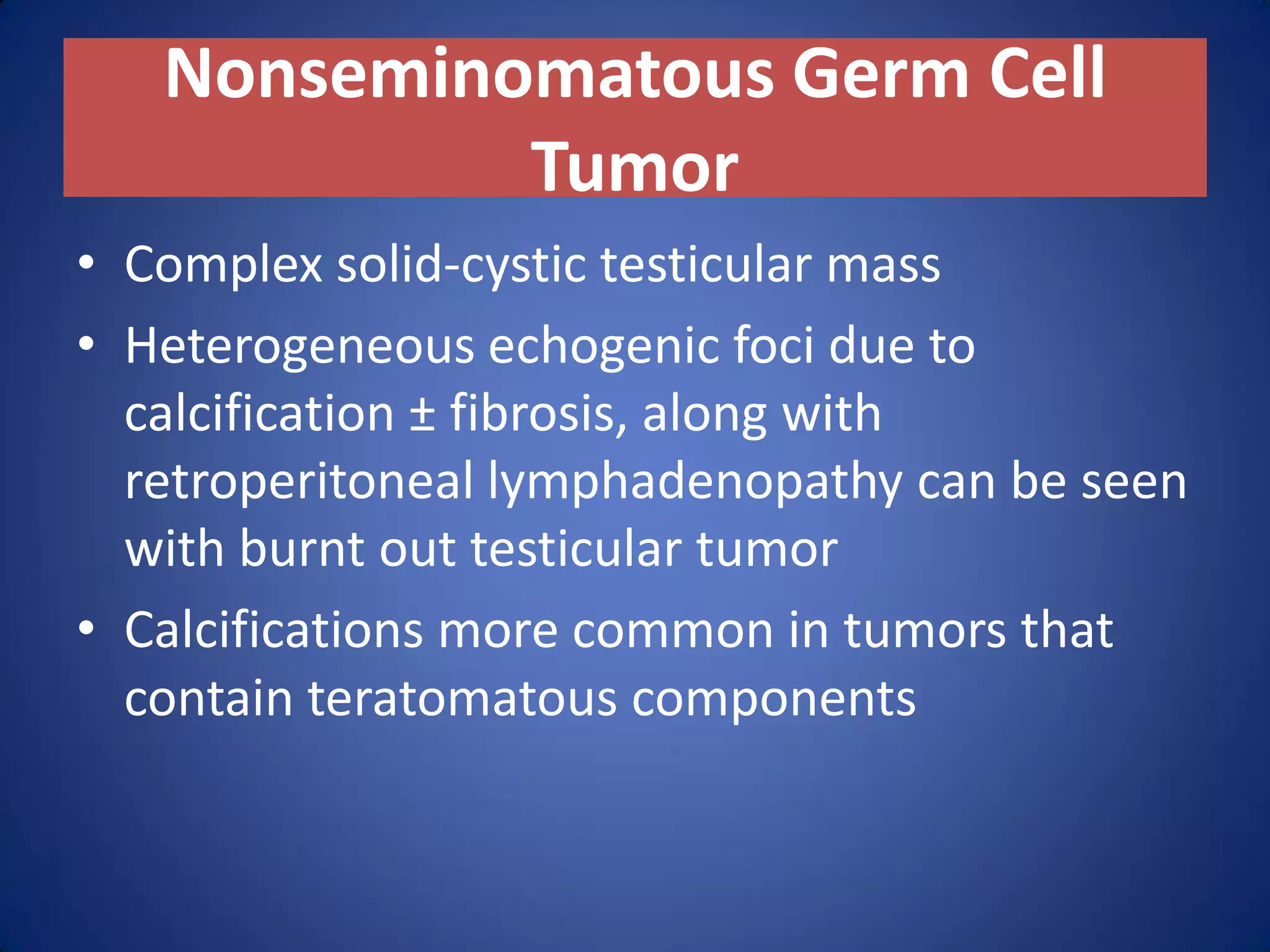 Testicular calcifications | PDF