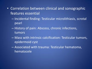 Testicular calcifications | PDF