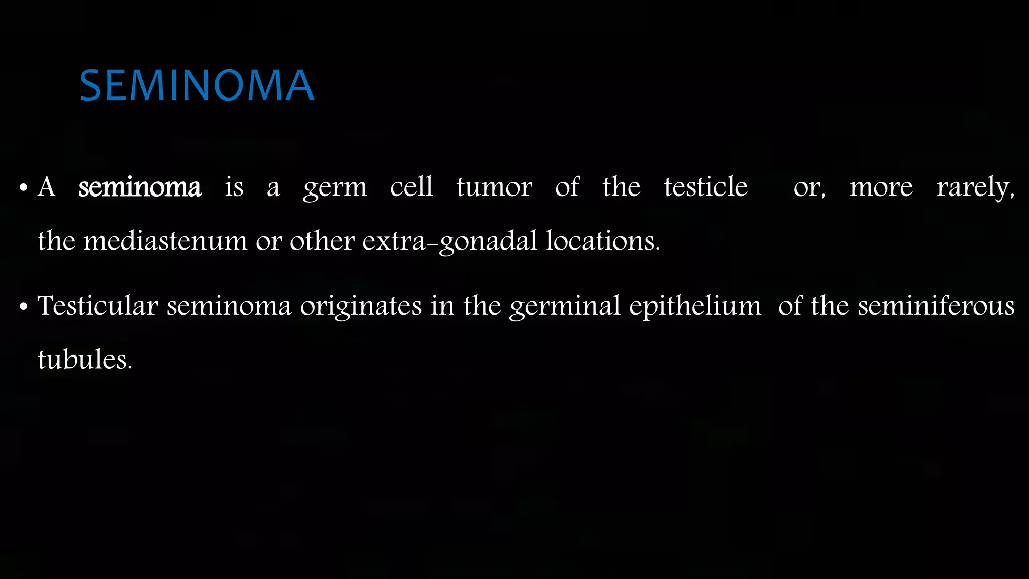 Testicular cancer | PPTX