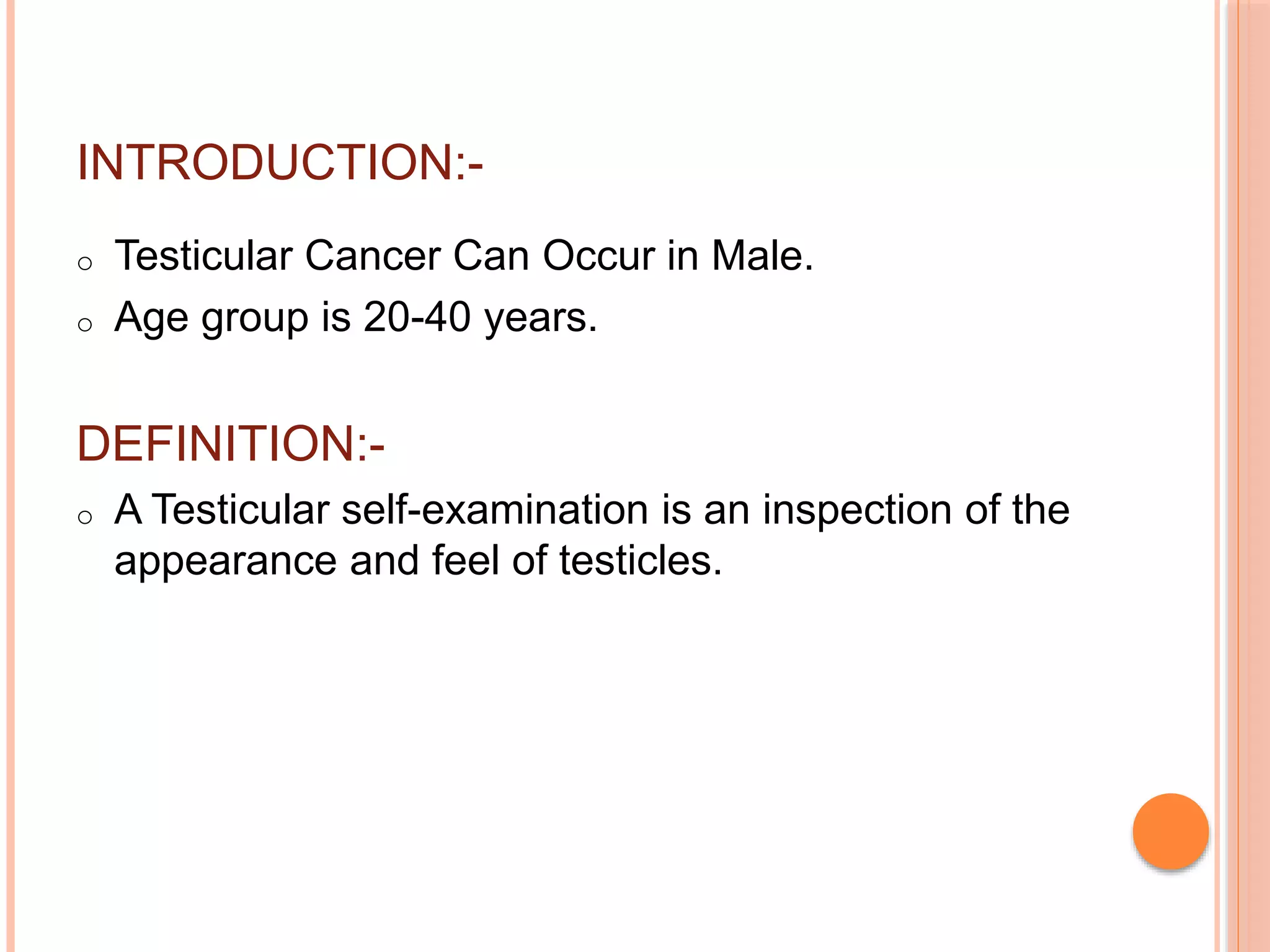 Testicular examination | PPTX