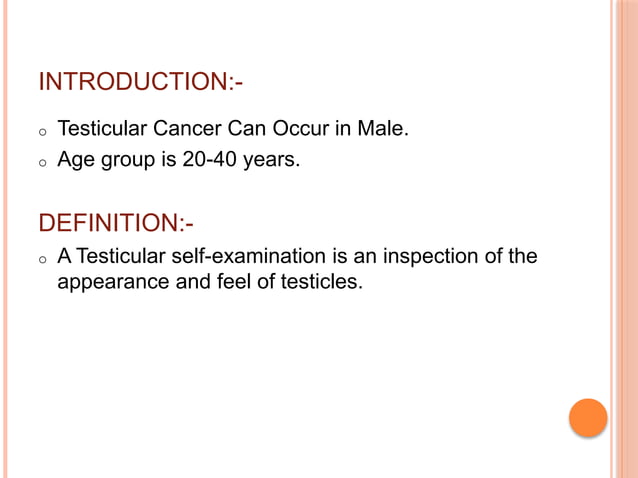 Testicular examination | PPTX