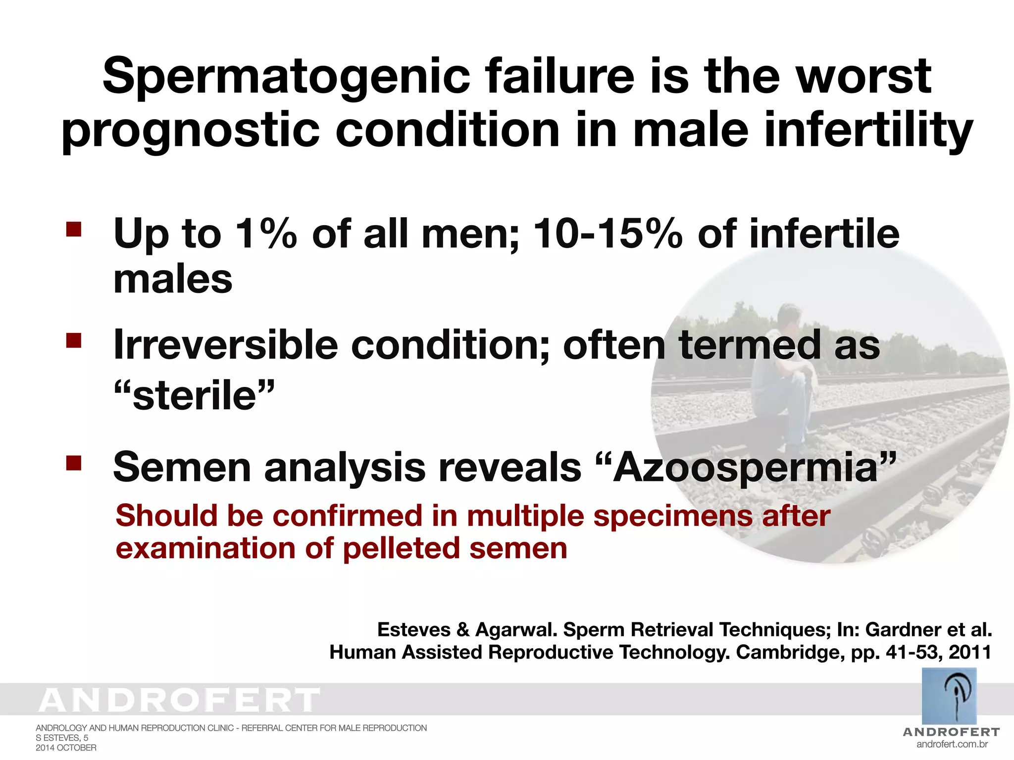Testicular Failure in Humans: Current management and future ...