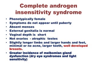 Testicular feminization syndrome | PPTX