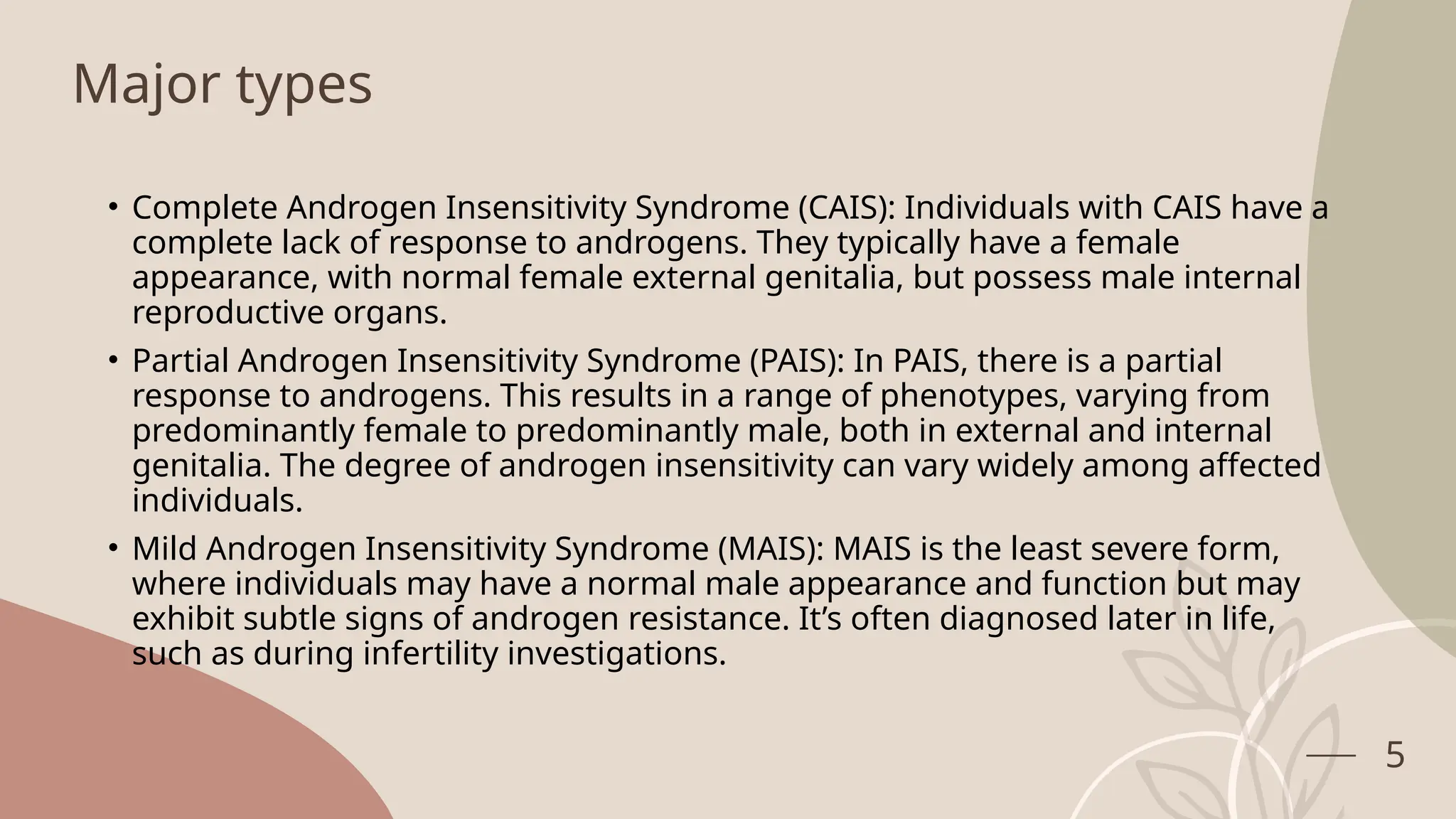 testicular feminization syndrome/ Androgen insensitivity syndrome | PPTX