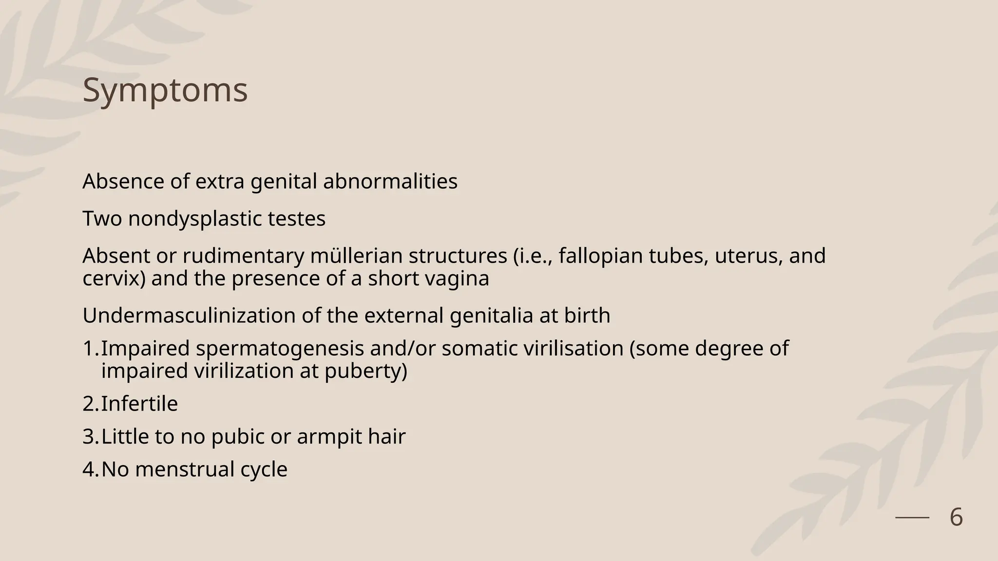 testicular feminization syndrome/ Androgen insensitivity syndrome | PPTX