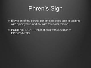 Testicular pain in emergency | PPTX