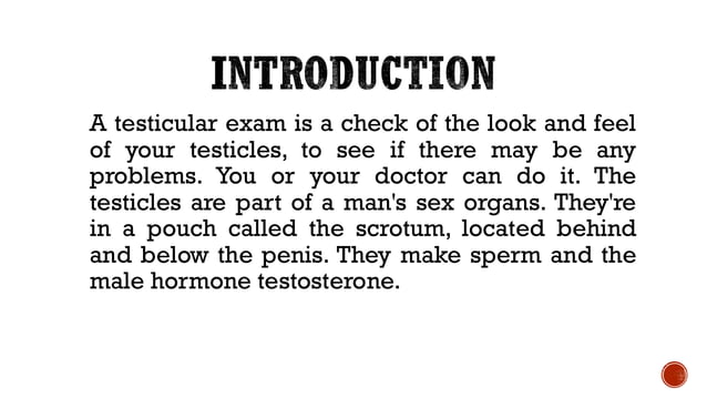 TESTICULAR SELF-EXAMINATION AND TESTICULAR CANCER.pdf | Reproductive ...