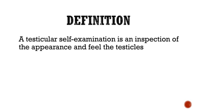 TESTICULAR SELF-EXAMINATION AND TESTICULAR CANCER.pdf | Reproductive ...