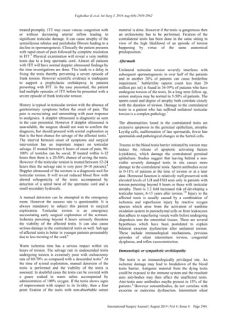 Testicular torsion: a scrotal catastrophe | PDF