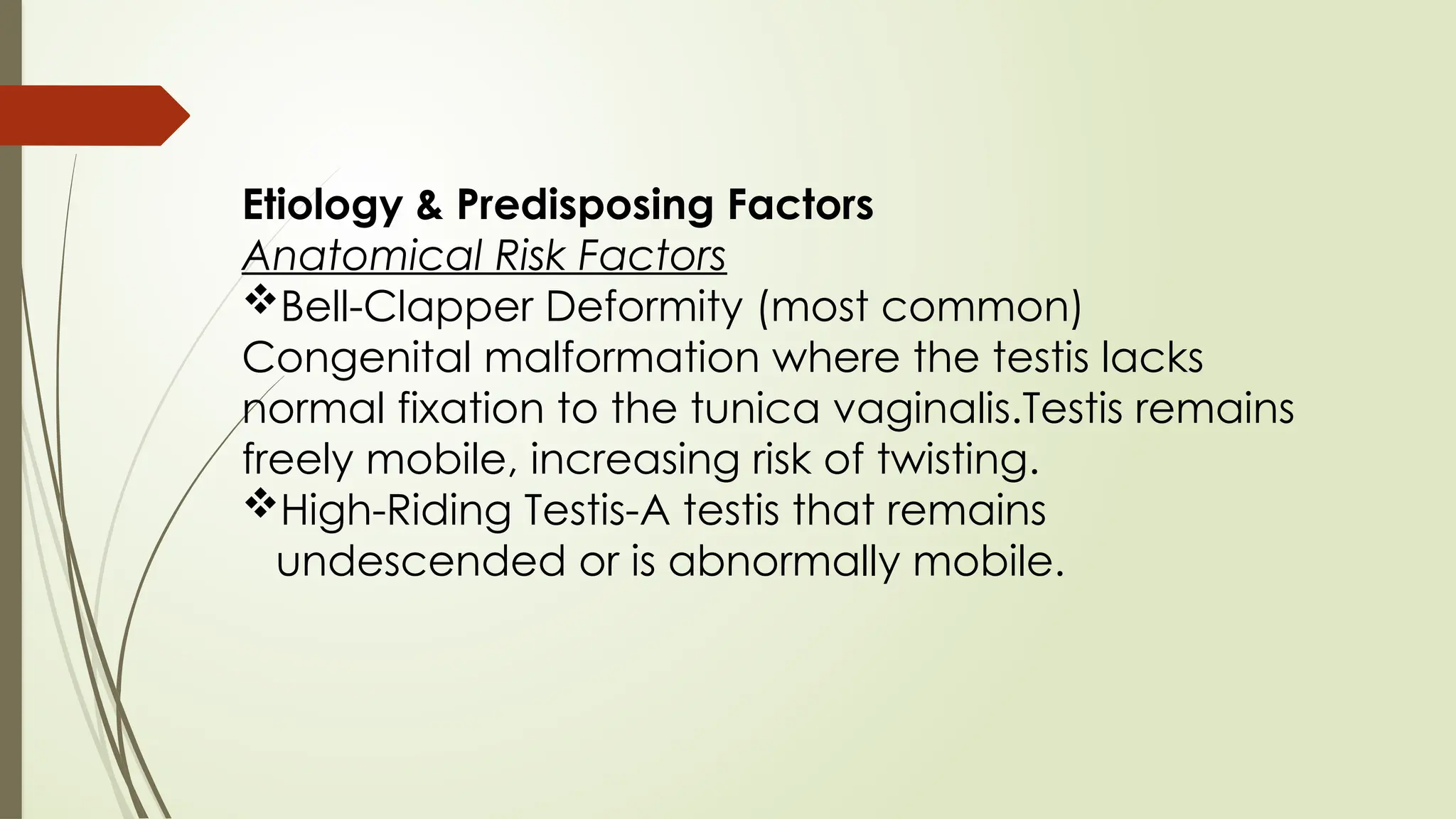 TESTICULAR TORSION as a medical surgical disease | PPTX