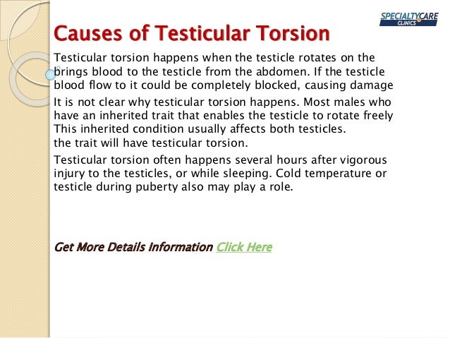 Testicular torsion symptoms, causes, and treatment