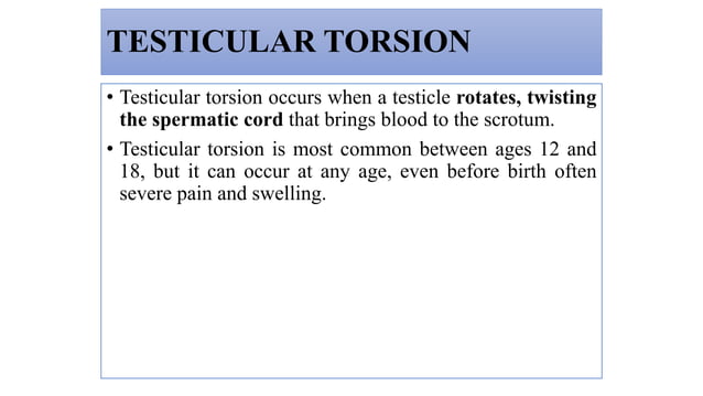 Testicular Torsion & Testicular cancer.pptx