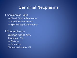 Testicular tumor | PPTX
