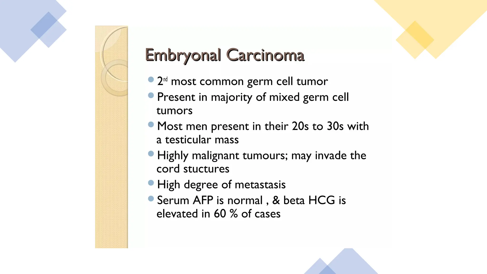 Testicular tumors pathology with histology | PPTX