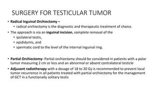 Testicular tumour/ case history | PPTX