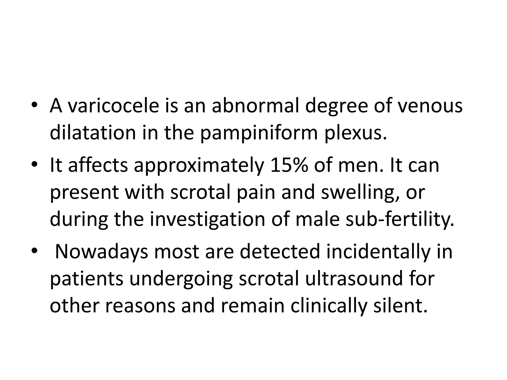 Testicular varicoceles | PPTX