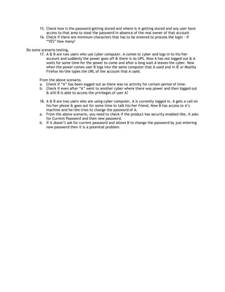 Test ideas for Login / Authentication and Login Session | PDF