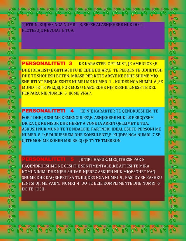 Testi i personalitetit | PDF