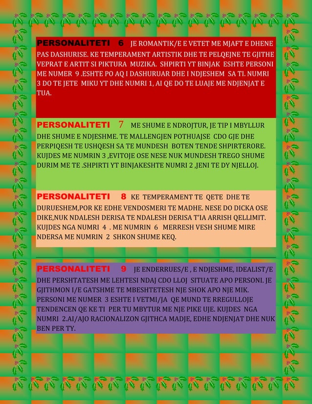 Testi i personalitetit | PDF