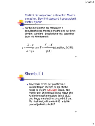 Testimi i hipotezave,mostra e madhe | PDF