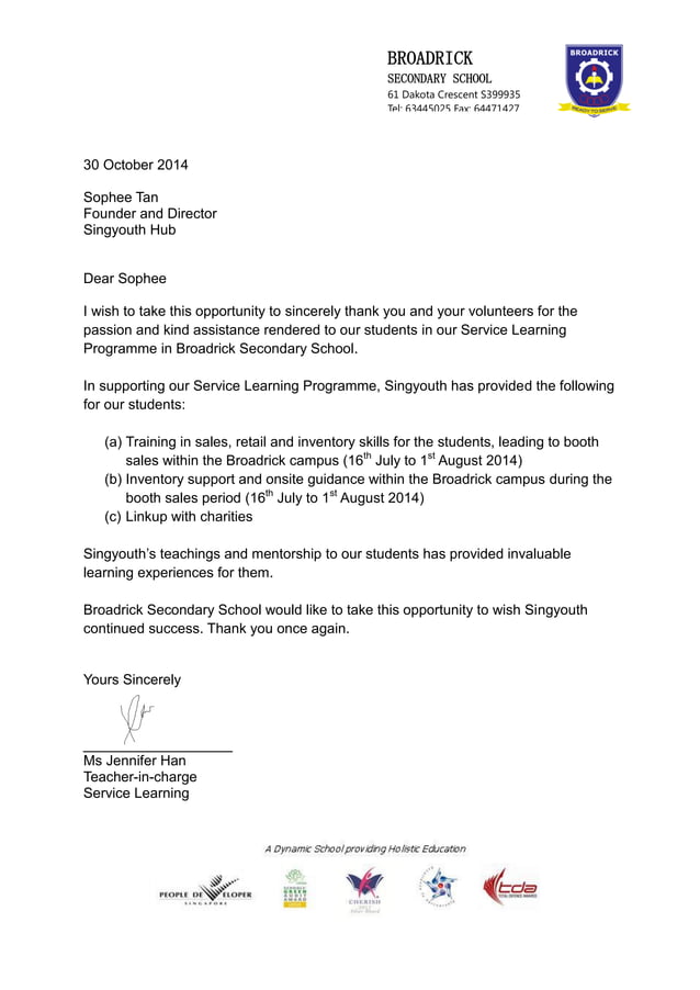 Testimonial singyouth broadrick | PDF