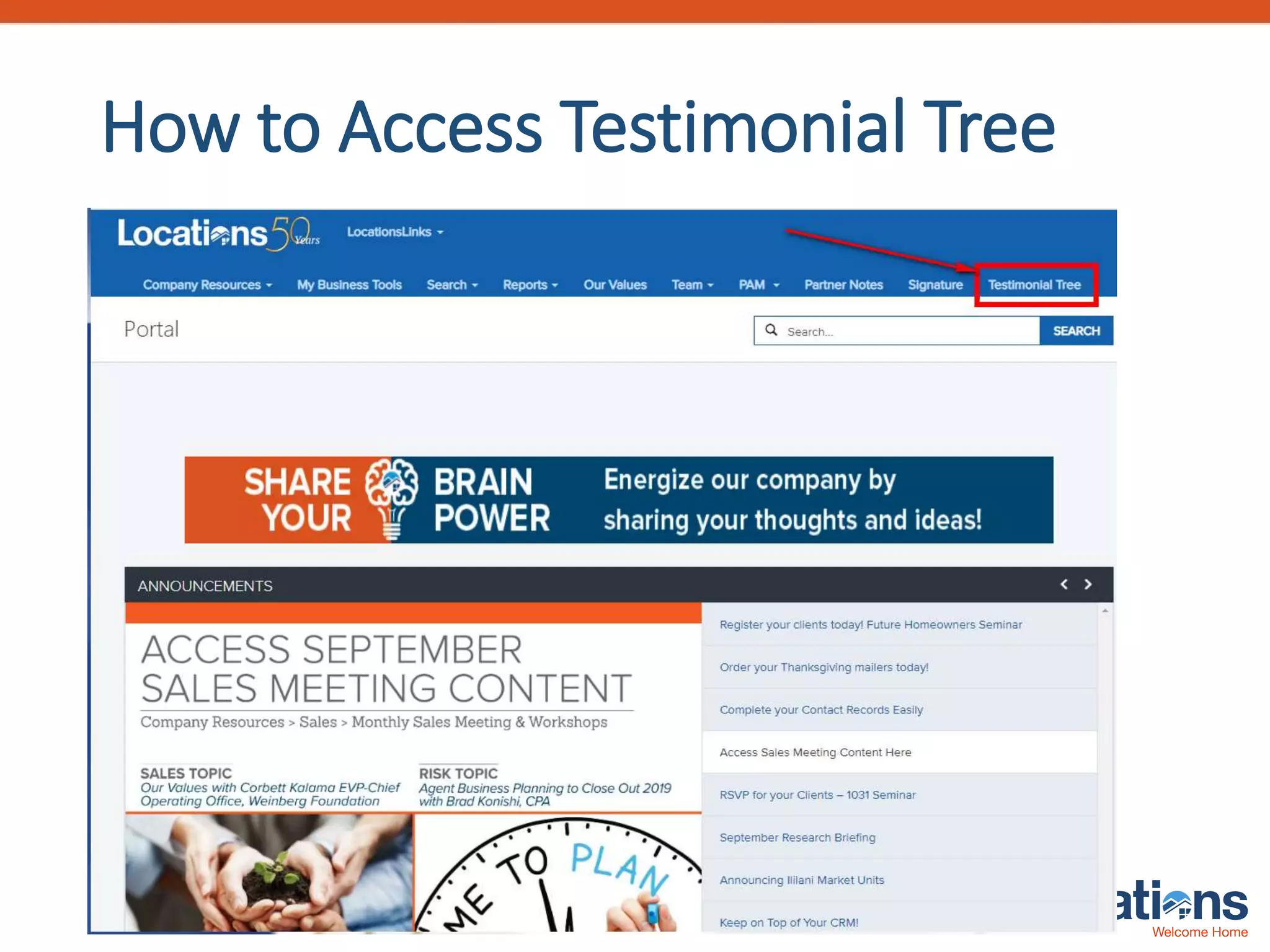 Testimonial tree | PPTX