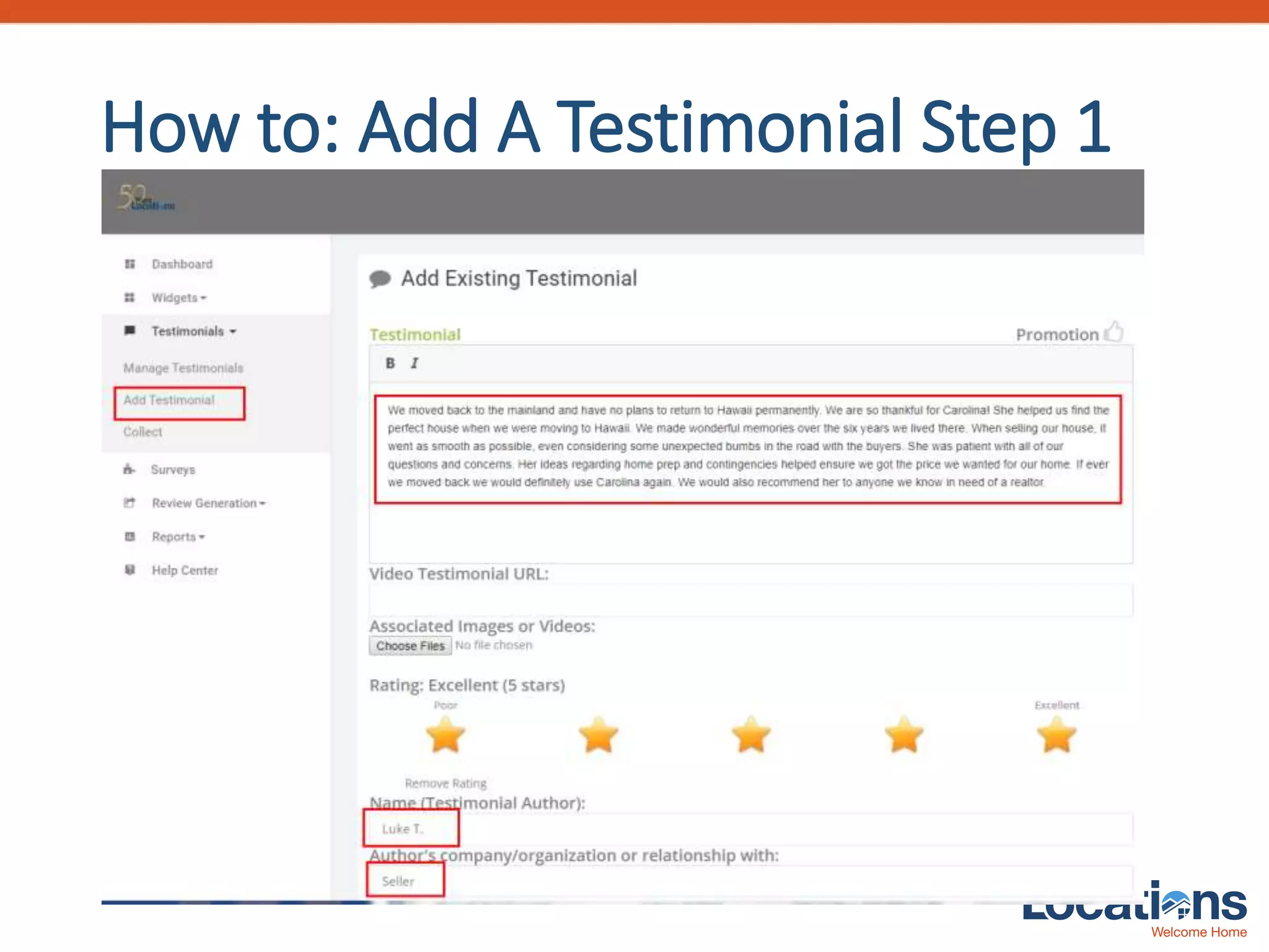 Testimonial tree | PPTX