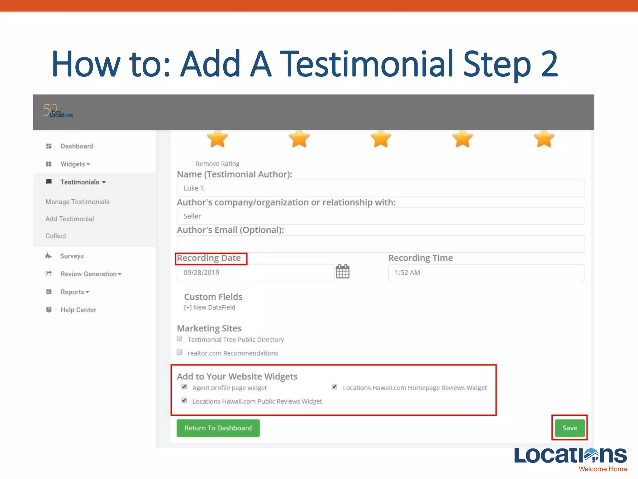 Testimonial tree | PPTX