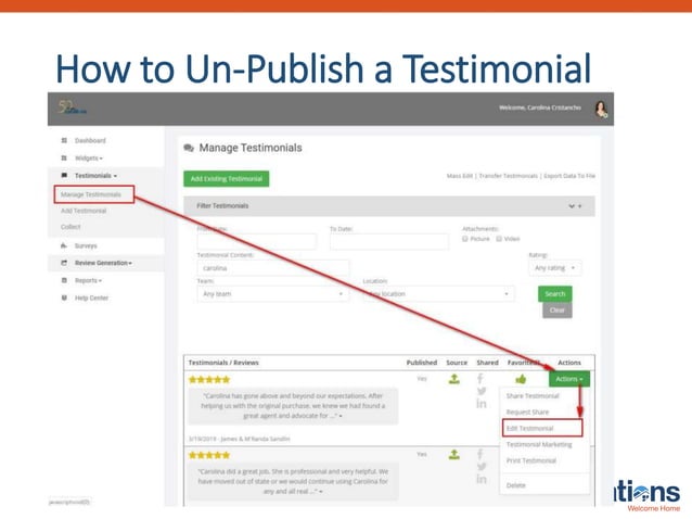 Testimonial tree | PPTX