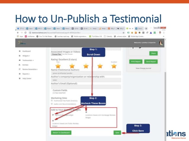 Testimonial tree | PPTX