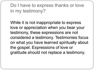 Testimony | PPTX