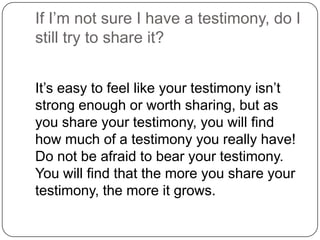 Testimony | PPTX