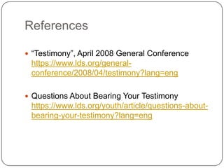 Testimony | PPTX