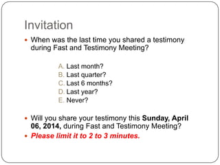 Testimony | PPTX