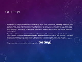 Test implementation and execution | PPTX