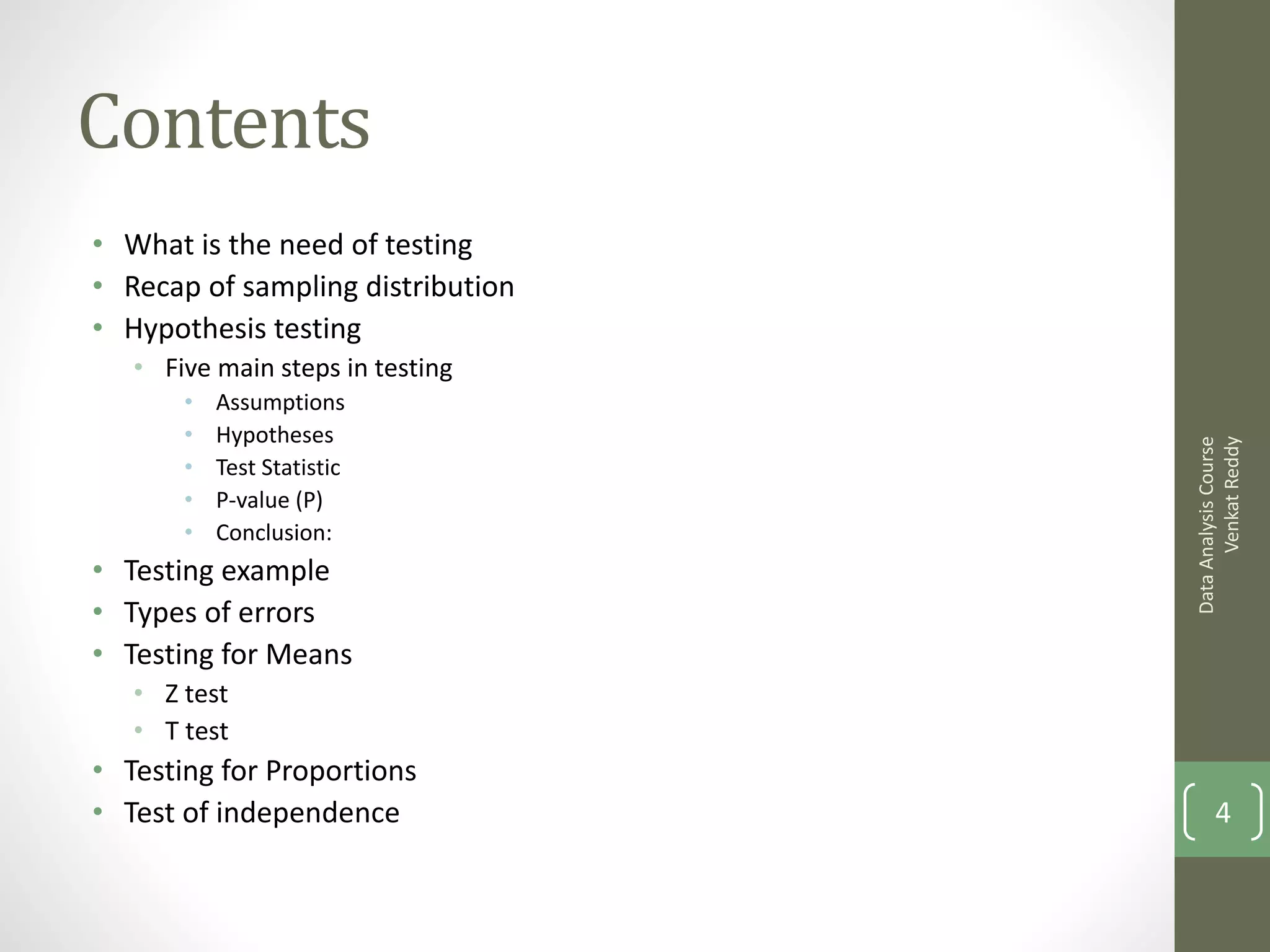 Testing of hypothesis | PDF