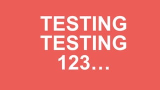 Testing 123 | PPTX | Standardized Testing | Educational Assessment