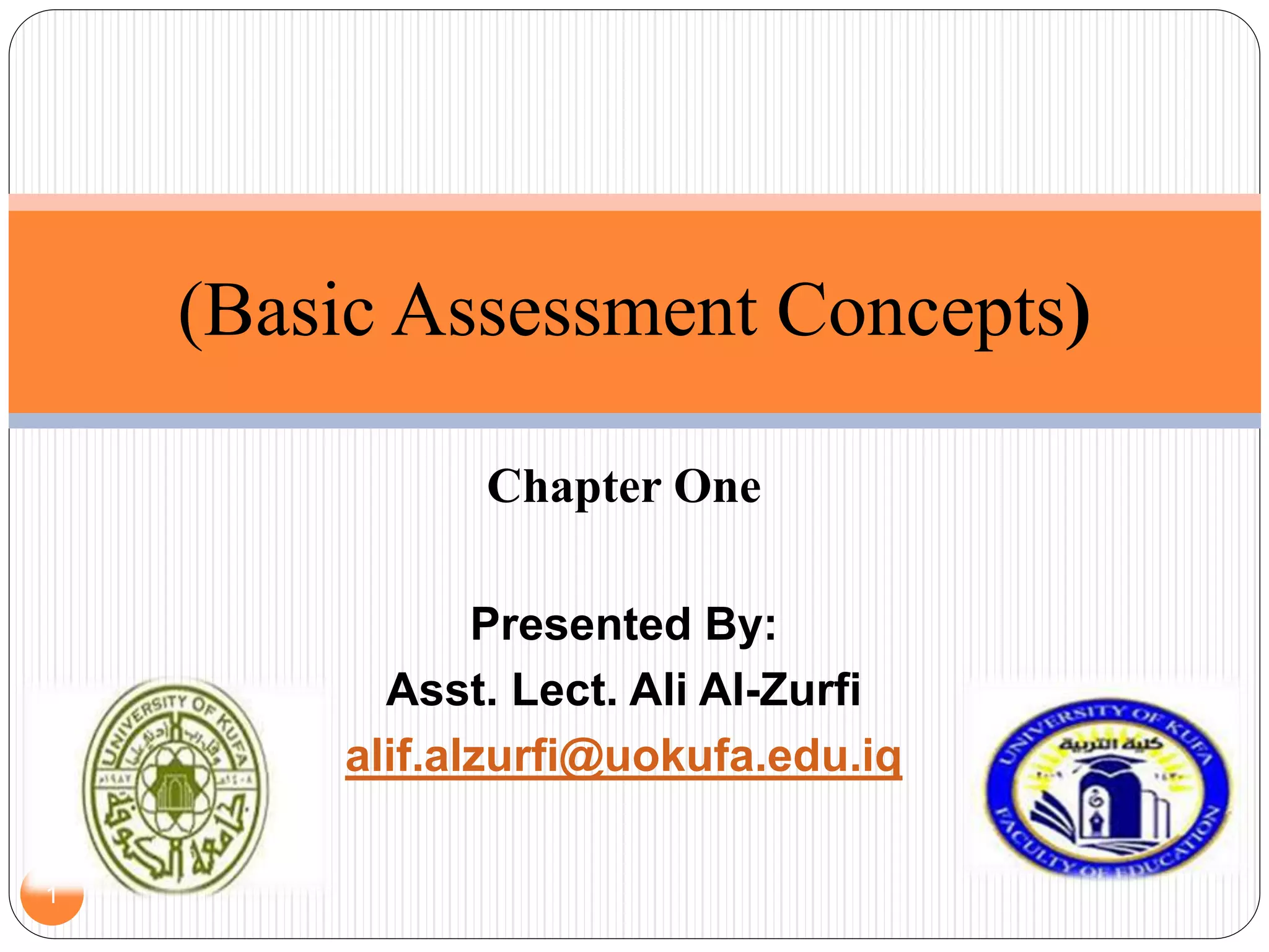 Basic Assessment Concepts | PPT