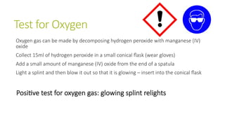 Testing-for-Gases in the laboratory pptx | PPTX