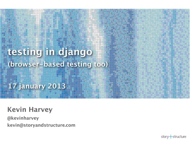 Testing in Django | PPT