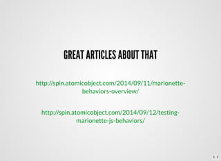 Testing Marionette.js Behaviors | PPT