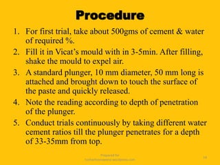 Testing of concrete materials | PPTX