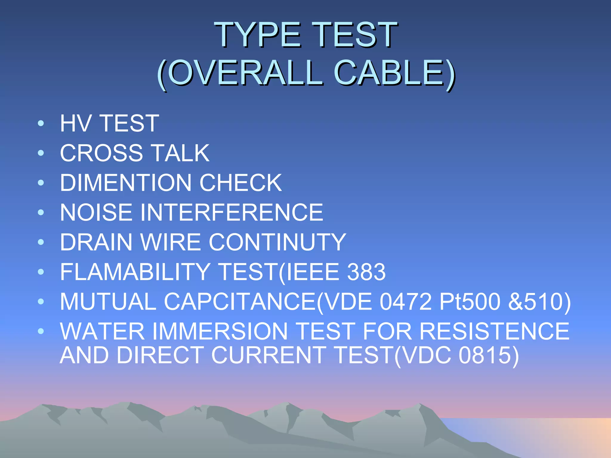 Testing Of Instrumentation Cable | PPT