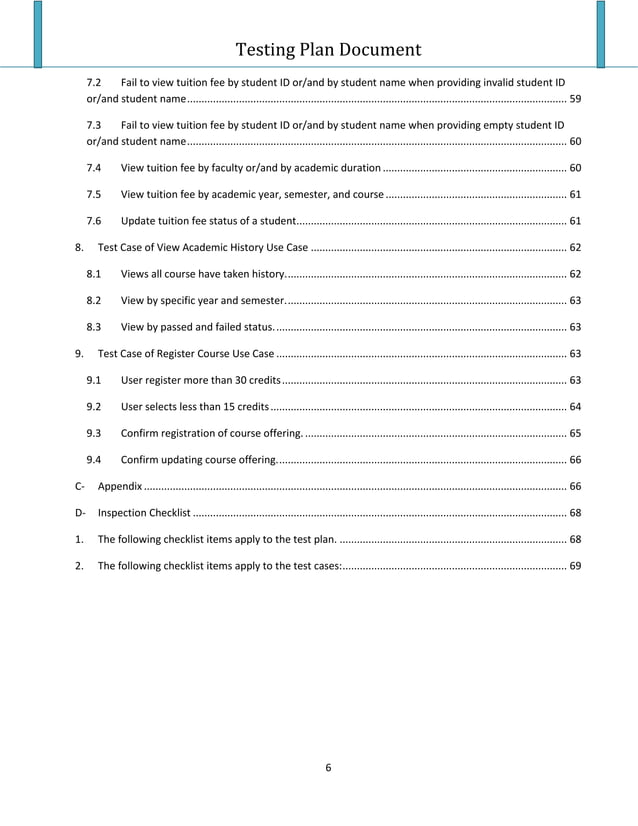 Testing Plan Test Case | PPT